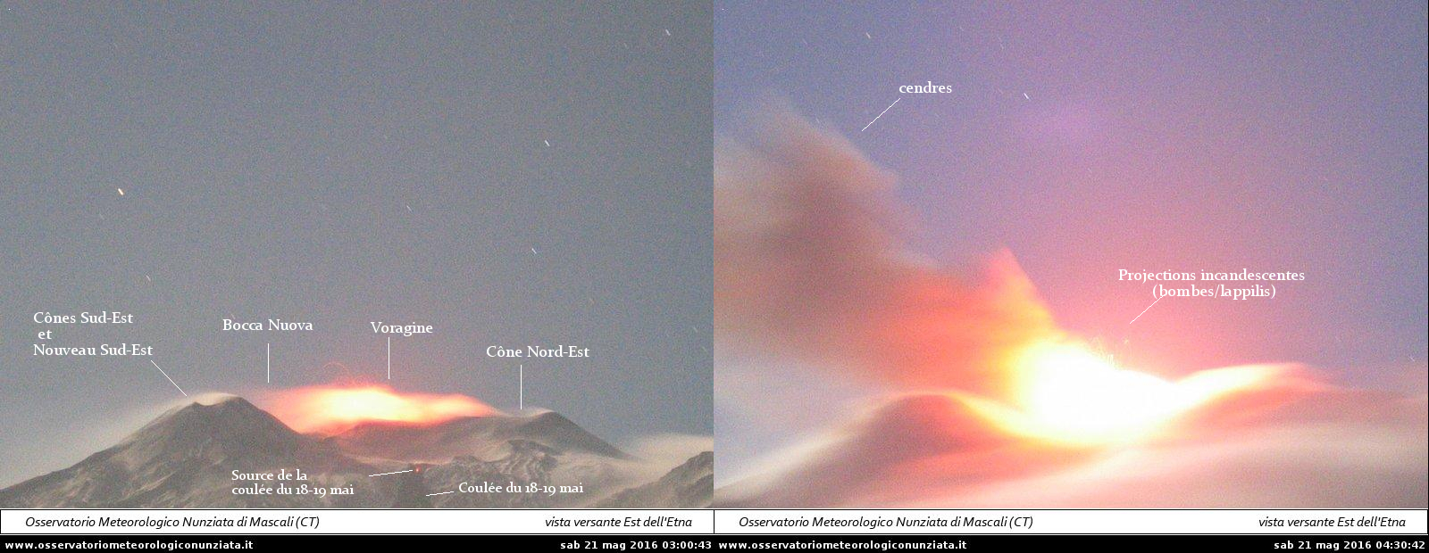 Culture Volcan: Volcan Etna: paroxysme n°3 cette nuit (MàJ)