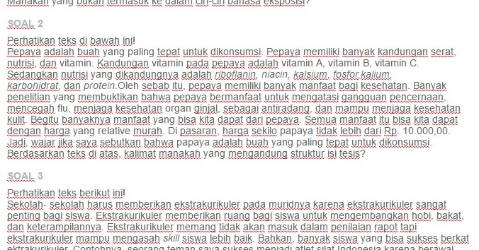Contoh Soal Langkah-langkah penulisan teks eksposisi sesuai dengan struktur isi dan ciri bahasa ...