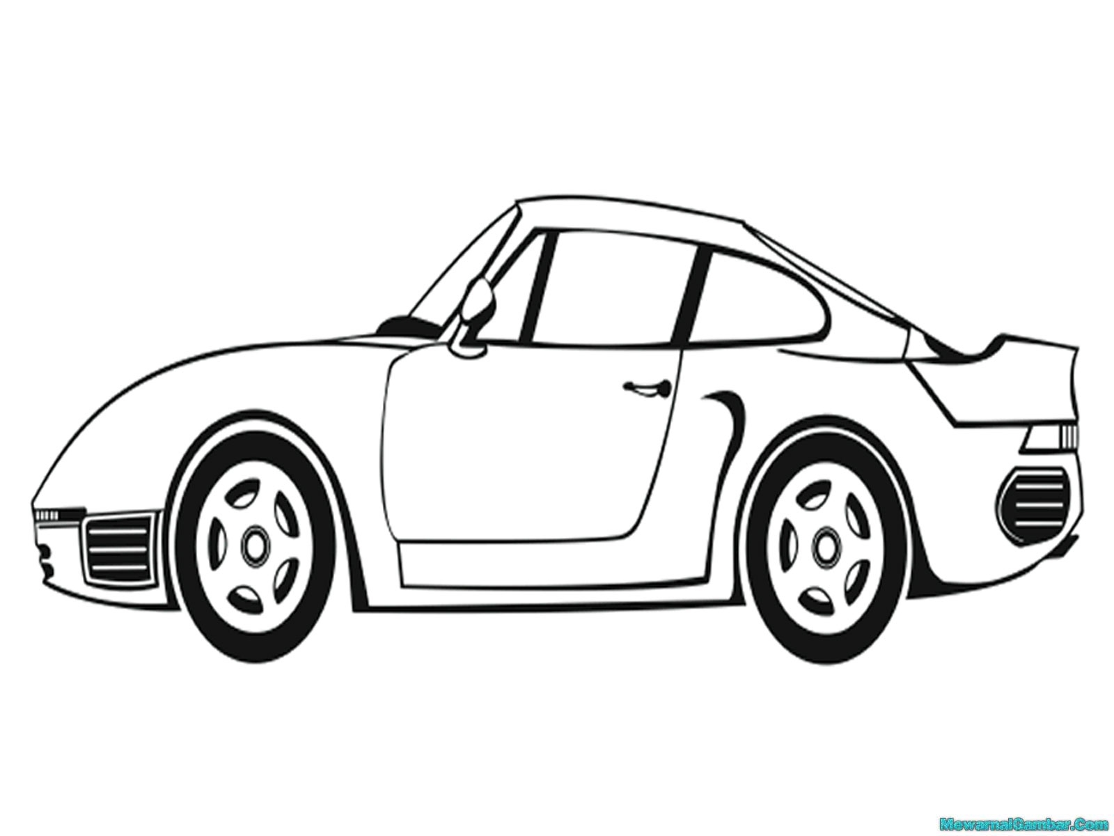 Belajar Mewarnai Gambar Mobil | Mewarnai Gambar