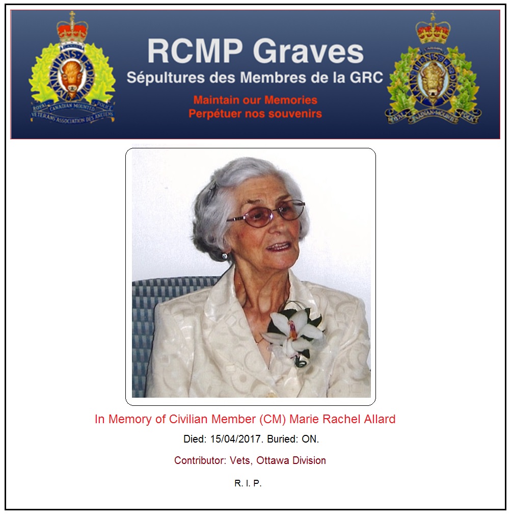 RCMP/GRC Grave Discovery & Information Website: www.rcmpgraves.com: In ...