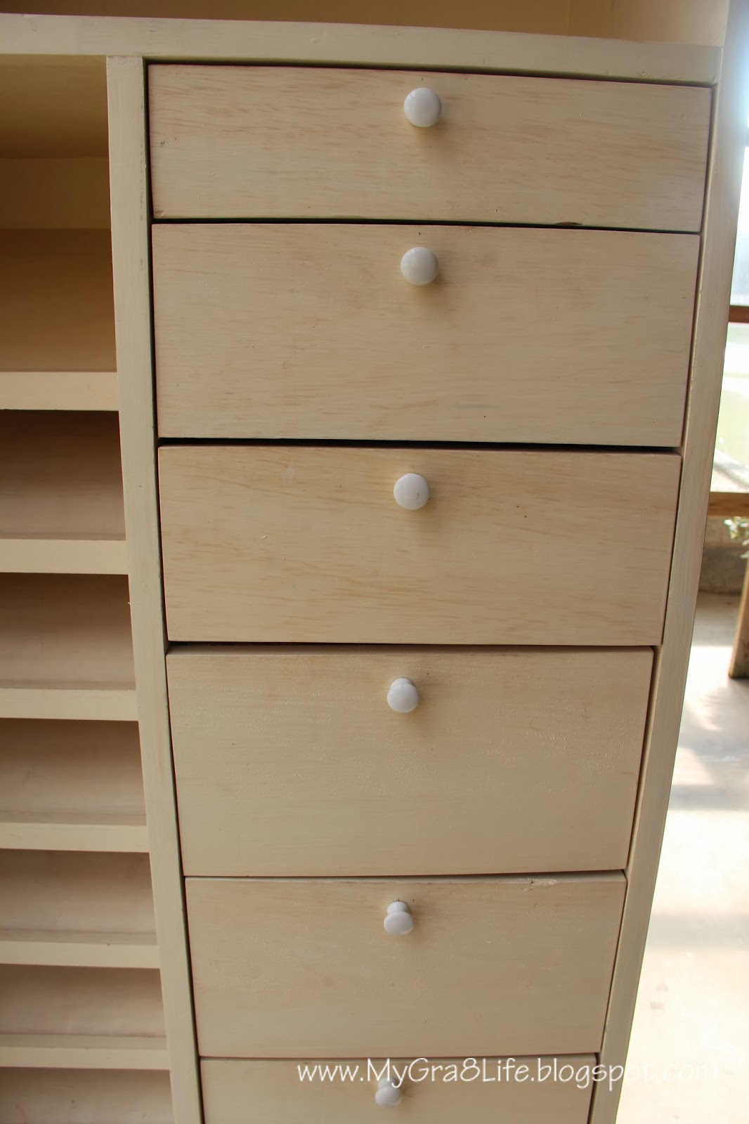 My Gra 8 Life: DIY: Refinished Antique Closet Storage Unit