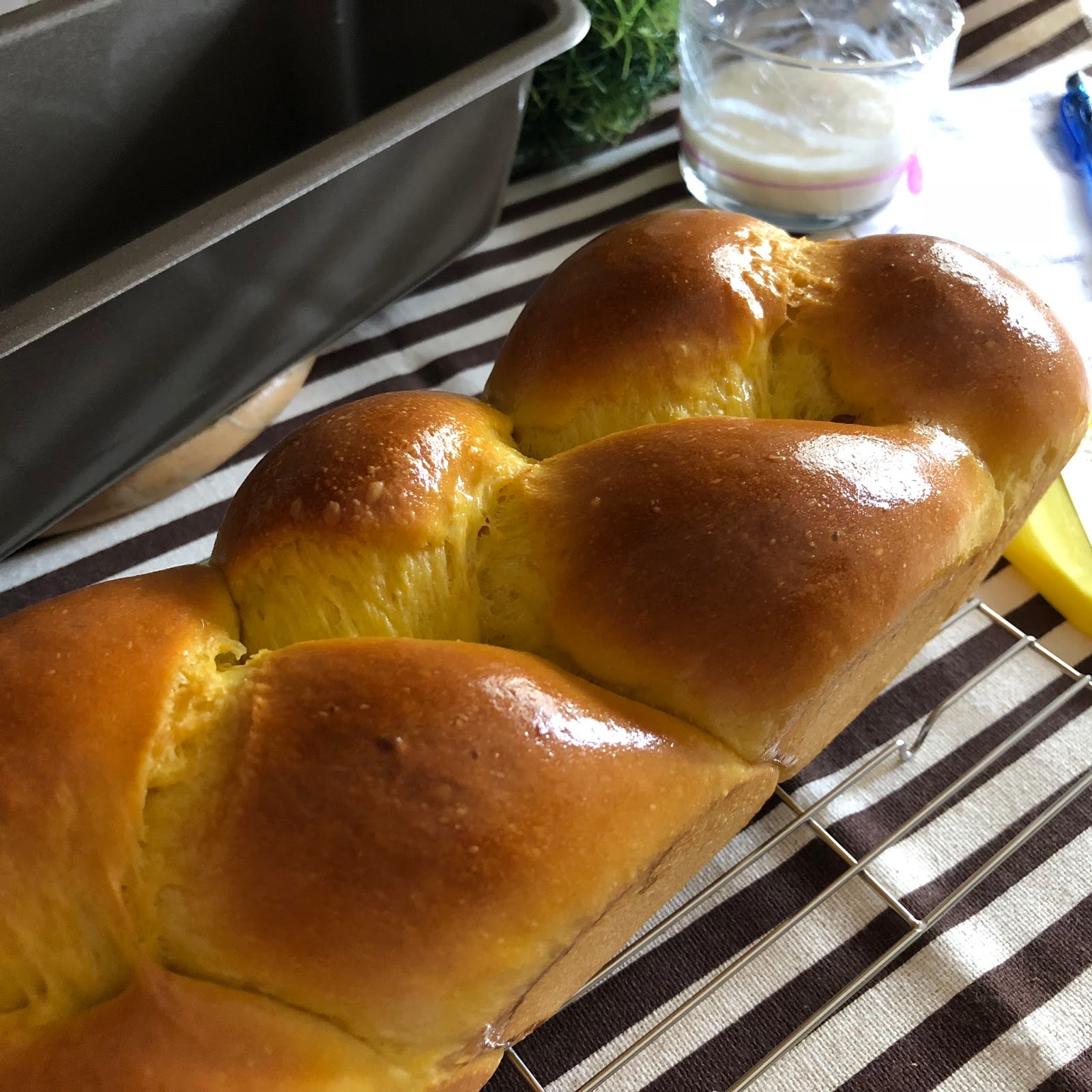 My Mind Patch: Herman Starter - Braided Pumpkin Bread 南瓜辫子吐司