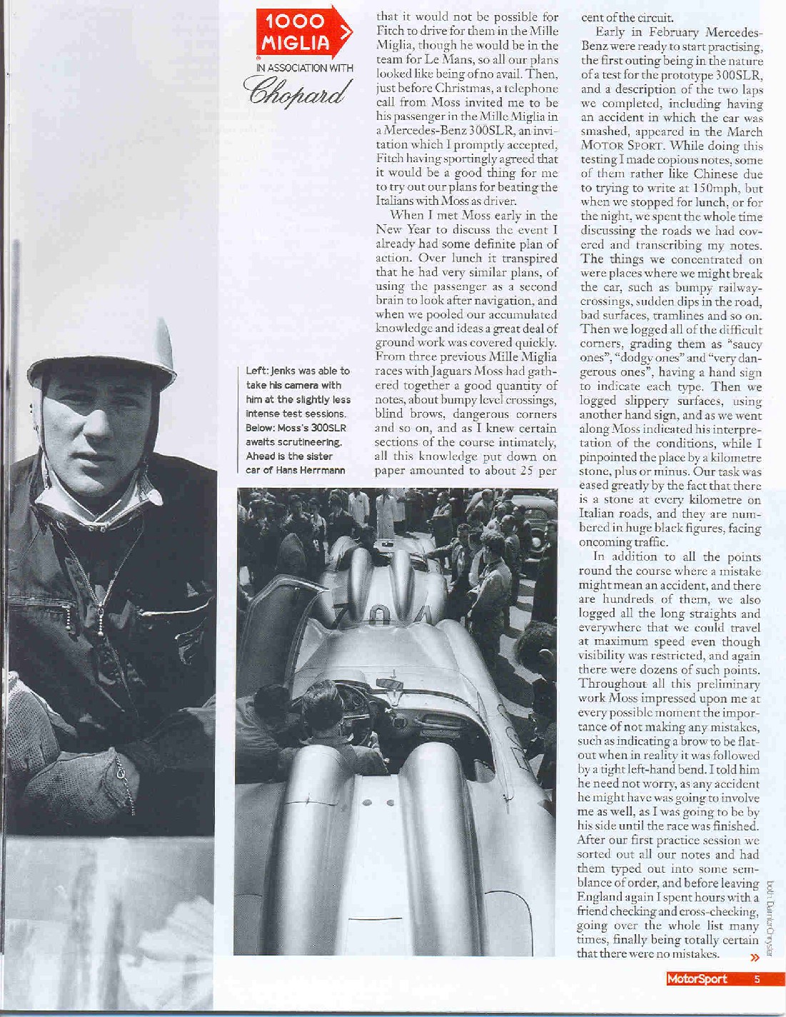 HISTORIAS QUE VIVEMOS: MILLE MIGLIA 1955 - Denis Jenkinson - I