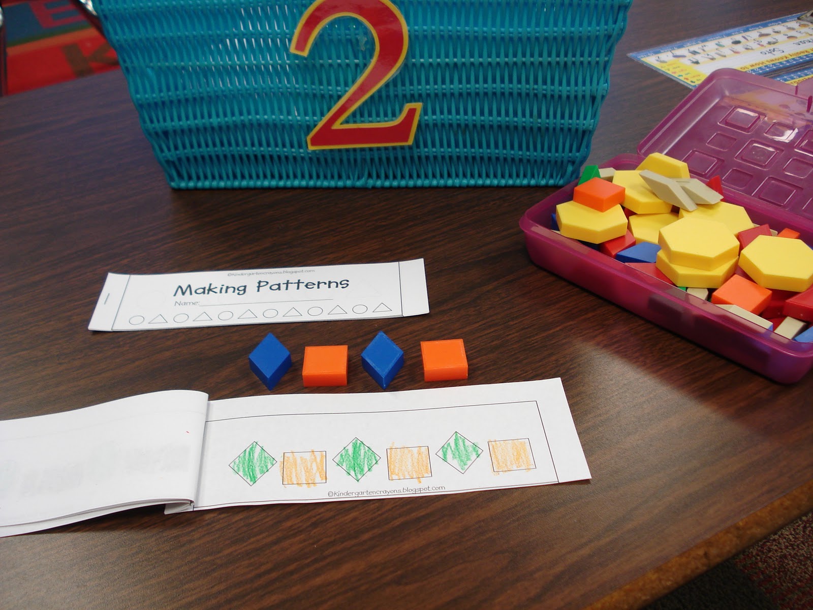 Winters Kinderland: Pattern Math Stations and Nursery Rhymes!