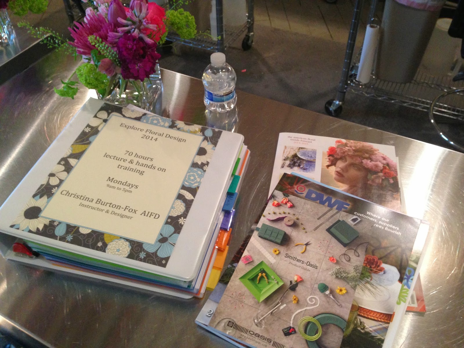 flower classroom: Explore Floral Design Class design tables ready for ...