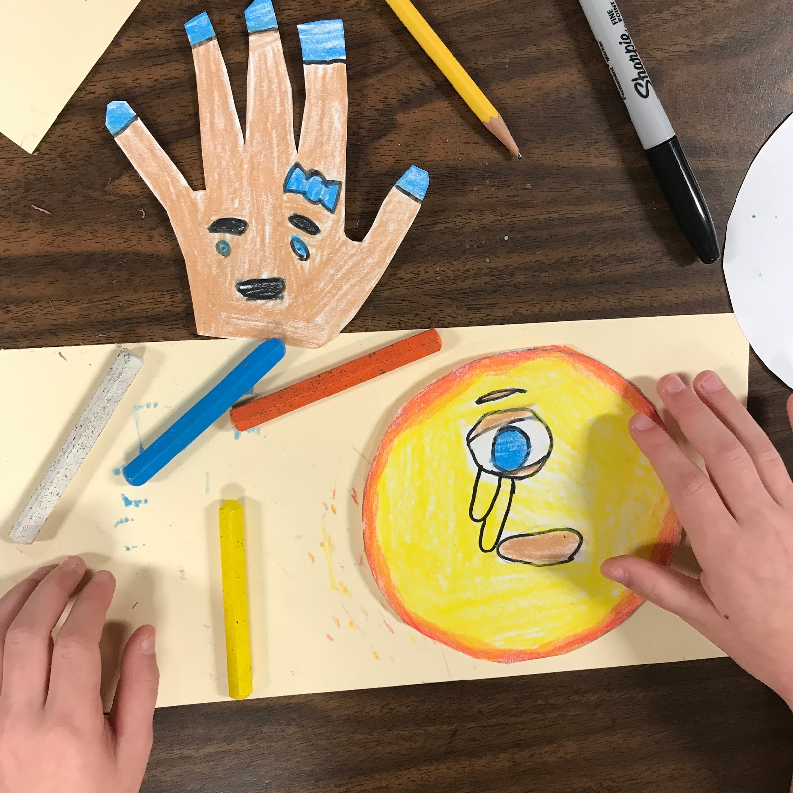 Elements of the Art Room: 4th Grade Pop Art Emojis 😄