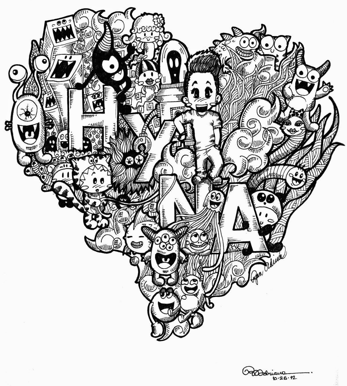 studio kasut hana: CORAK DOODLE