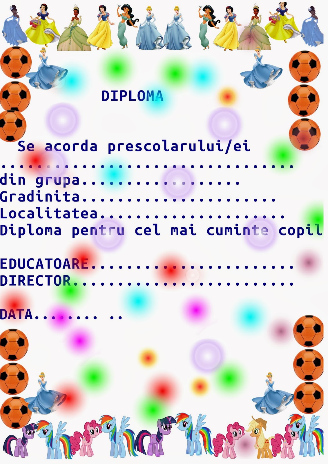 La gradinita: DIPLOME SI FELICITARI
