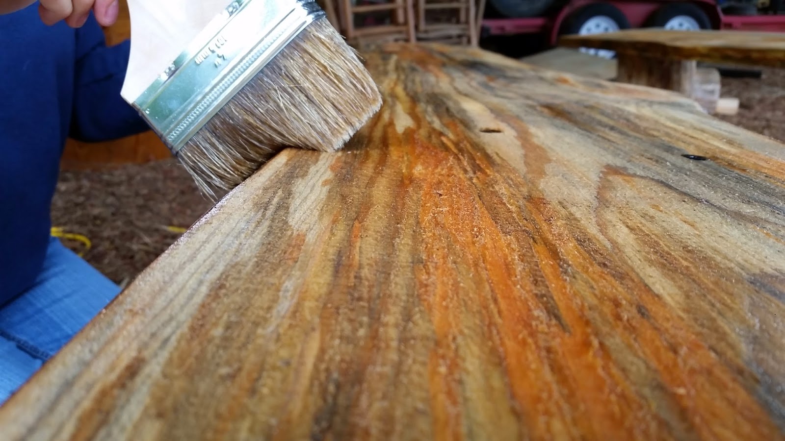 The Wright Family Farm: Rustic Live Edge Wide Plank Pine Benches