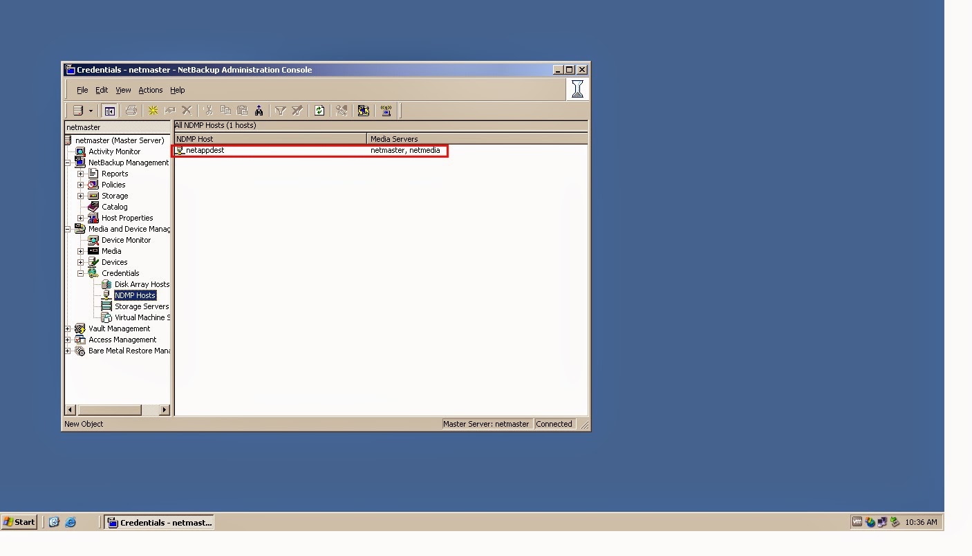 Remote Infrastructure Management Netapp Ndmp Backup Configuration Using Symantec Netbackup