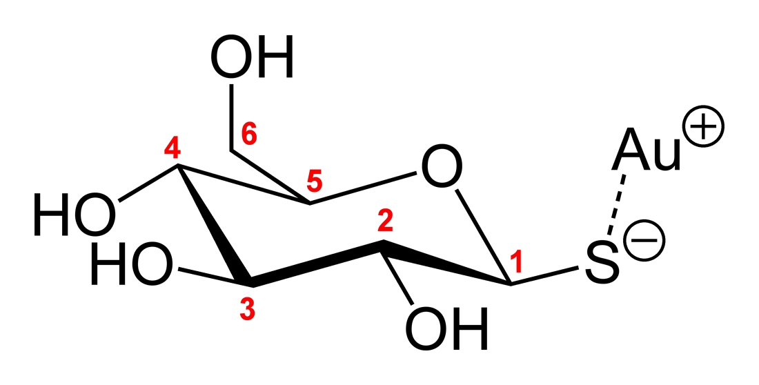 Aurothioglucose - THUỐC VÀ BIỆT DƯỢC