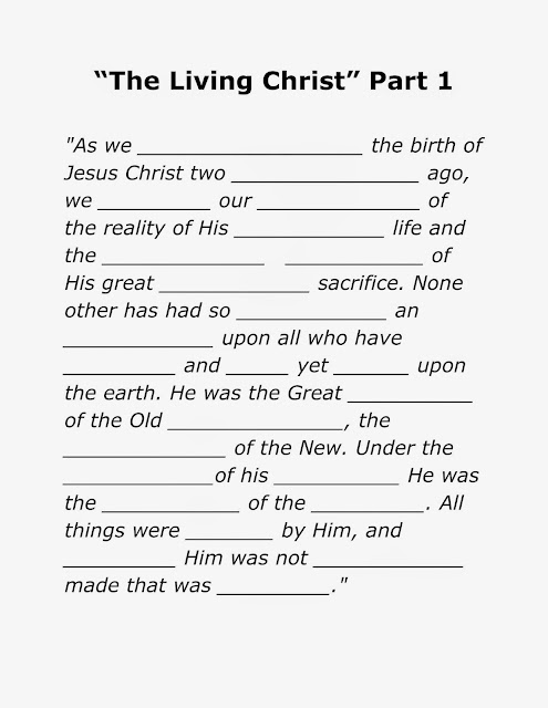 "The Living Christ" Songs: "The Living Christ" Part 1