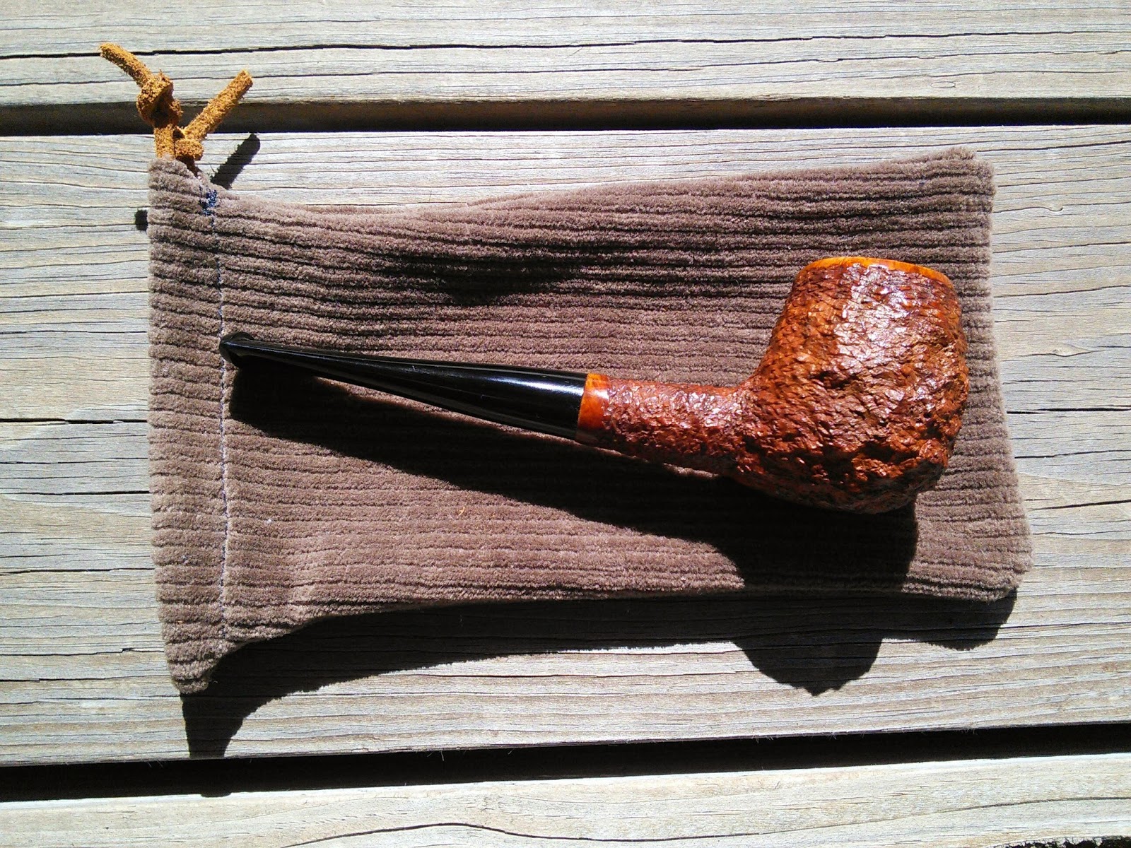 Rex Walden Pipes: Large Straight Rusticated Apple Shape Briar Tobacco ...