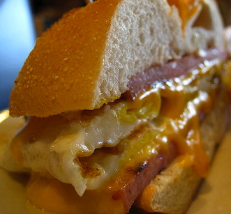 Taylor Ham, Egg and Cheese on a Hard Roll - Carrie’s Experimental Kitchen
