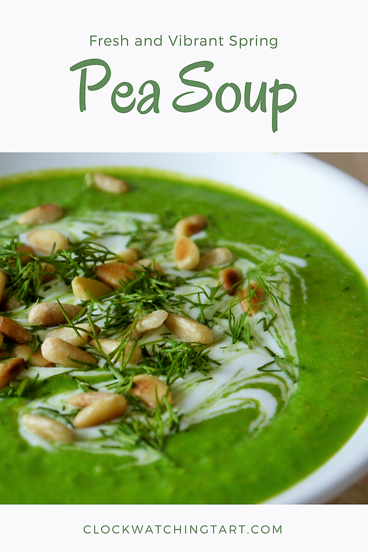 Clockwatching Tart: Spring Pea Soup