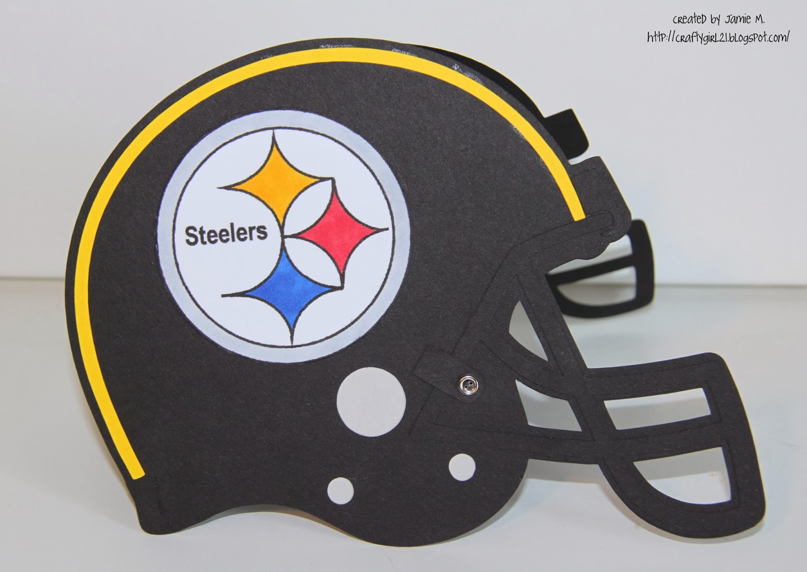 Crafty Girl 21!: Steelers Helmet Card