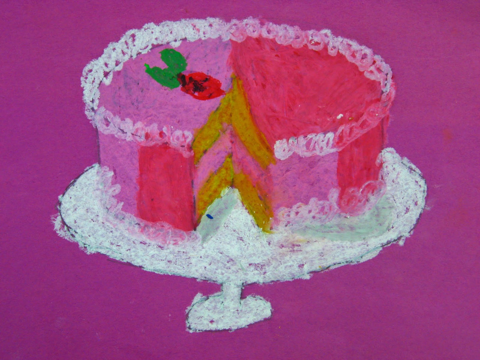 Miss Young's Art Room: 4th Grade Oil Pastel Cakes