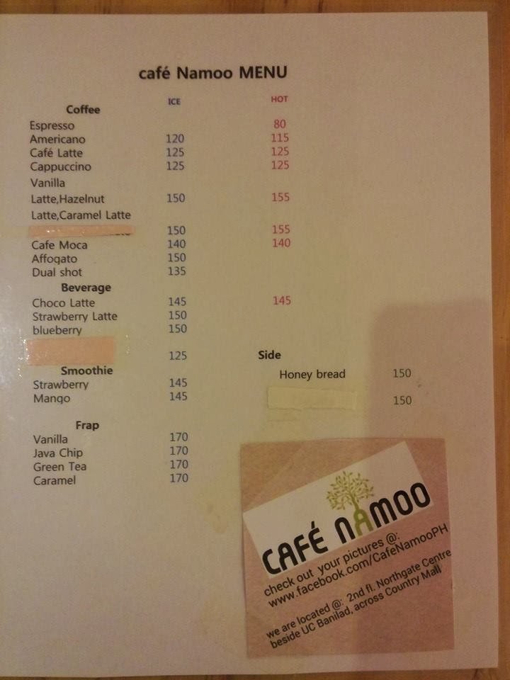ArtsyCraftyLaagholic Buyog: Cafe Namoo