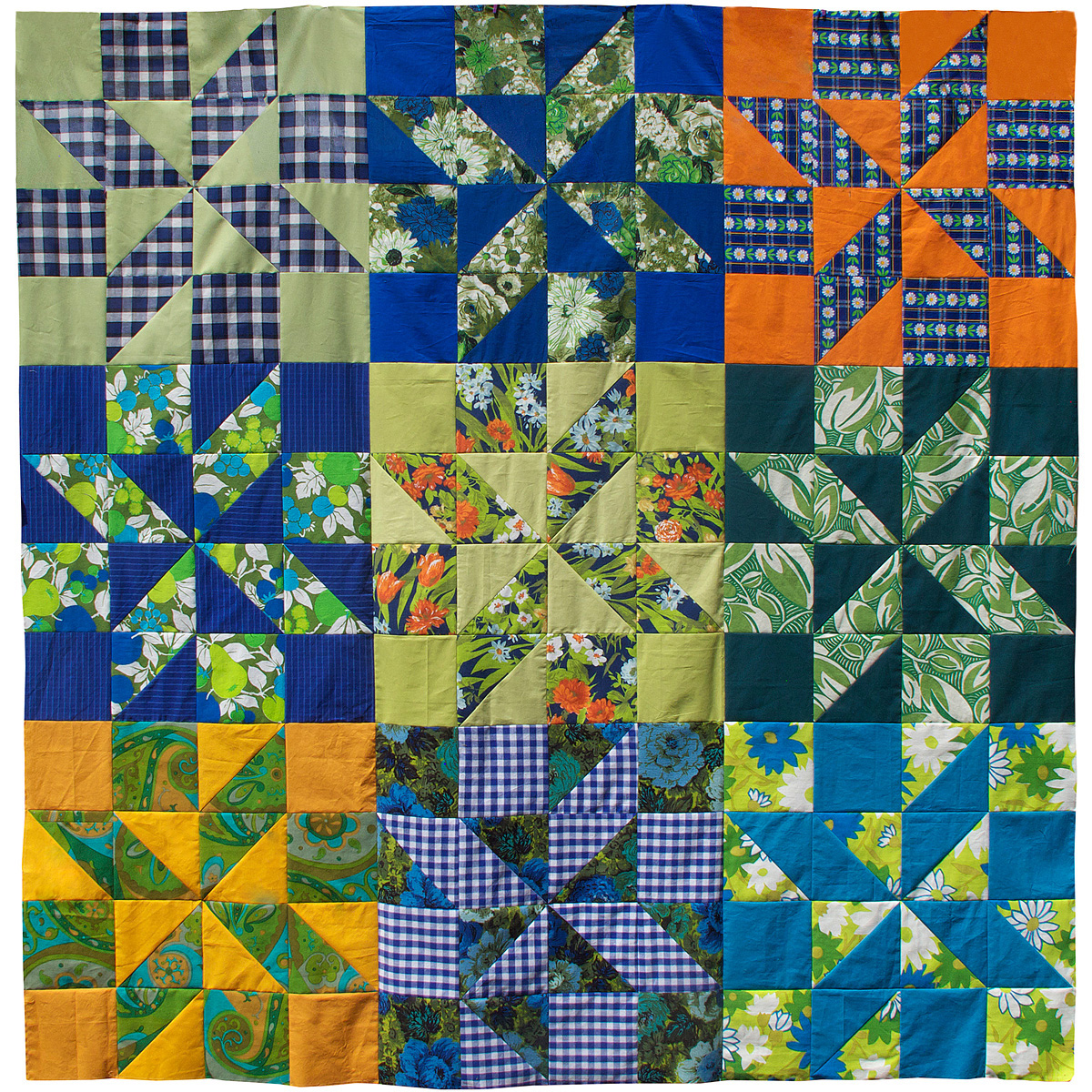 nifty quilts: That 70's Quilt