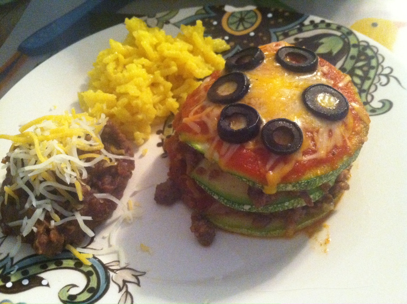 Mom in a crunch!: "Globe" squash Enchilada stacks