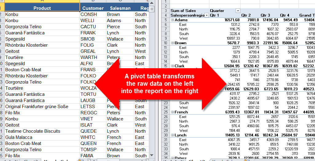 100 Amazing Computer Tips: Tip #107 - Excel Pivot Tables