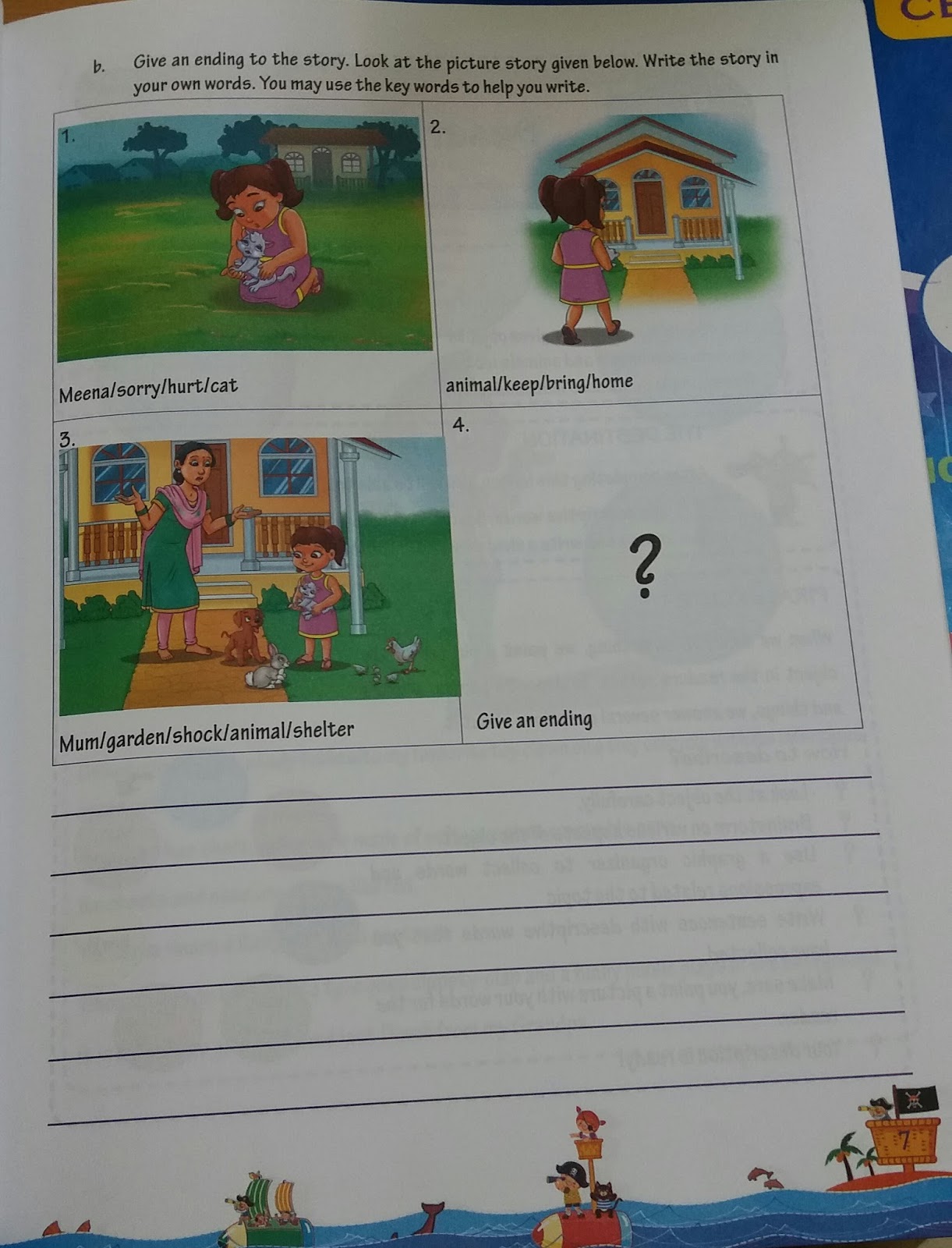Grade 3, English, Picture Comprehension and Picture Composition (T.B)