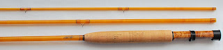 Handcrafted graphite and fiberglass fly rods: Kabuto brown