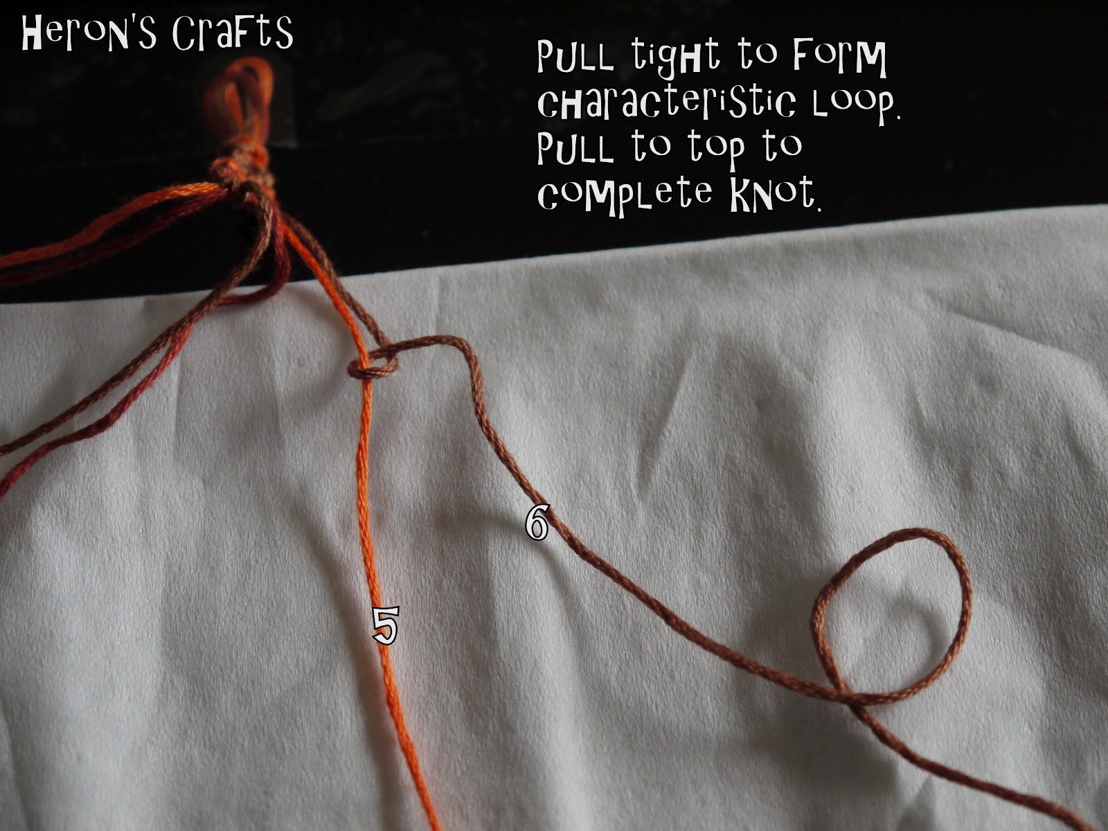 Heron's Crafts: Arrowhead Friendship Bracelet Tutorial