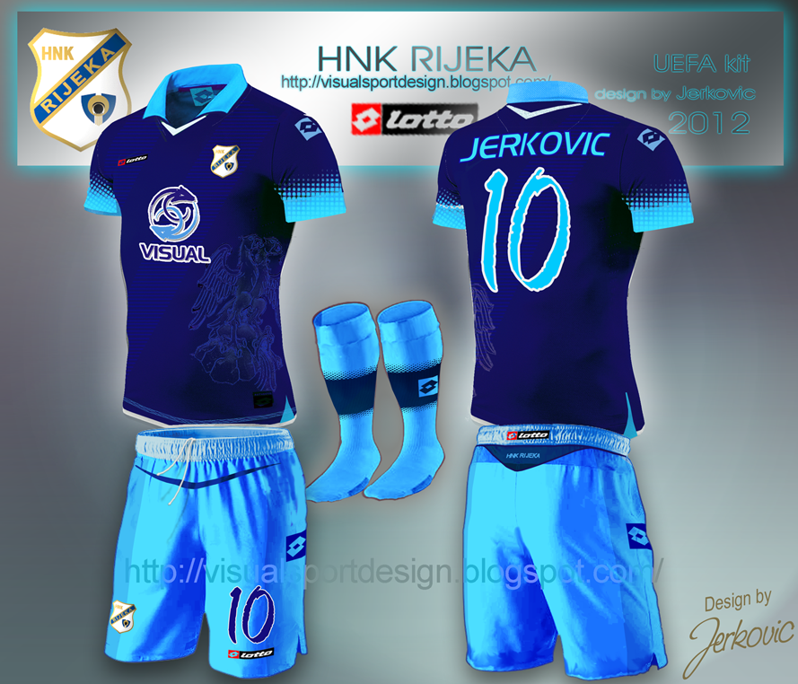 Visual Sportwear Unique Design: HNK RIJEKA - VISUAL & LOTTO