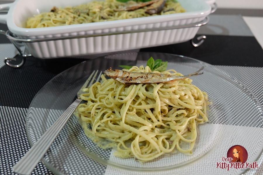 Contadina Tuyo Pasta in Pesto Cream Sauce | Dear Kitty Kittie Kath- Top ...