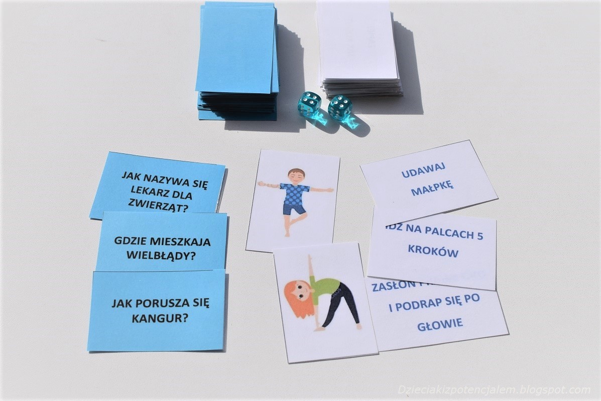 Pytania i zadania - nasza pierwsza gra planszowa