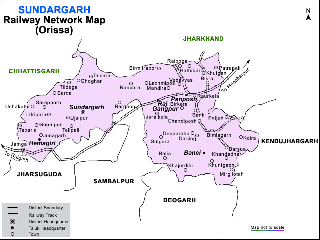 Rail-Map-india: Sundargarh_railway_map
