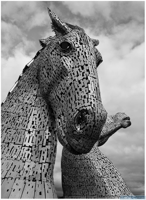 Patung Kepala Kuda Bersaiz Besar Tahan Karat - Gaban Comel