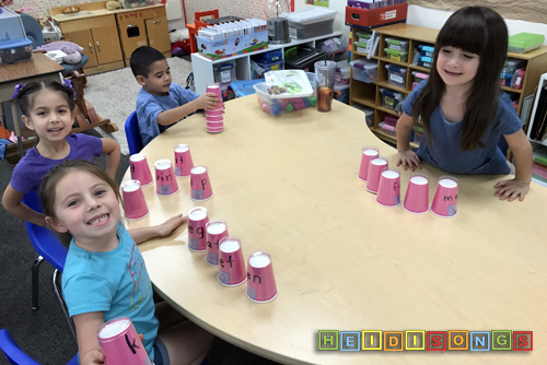 Middle Sound Cups! How to Teach Kids to Find the Middle Sound of a Word