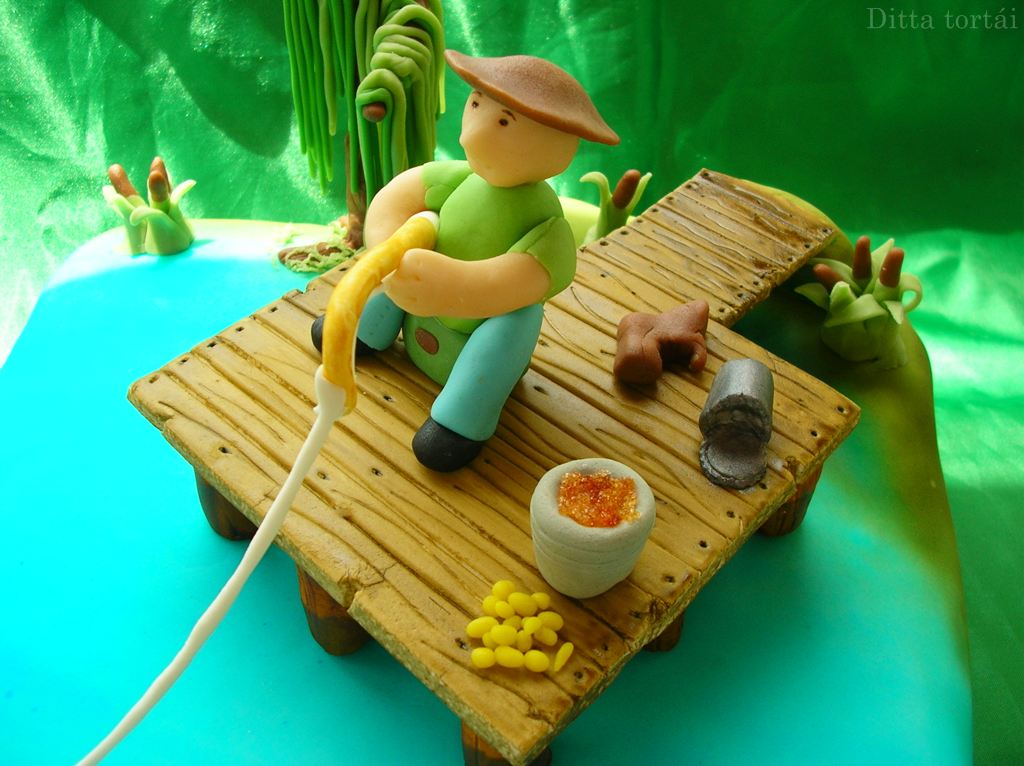Ditta tortái: Horgászos torta