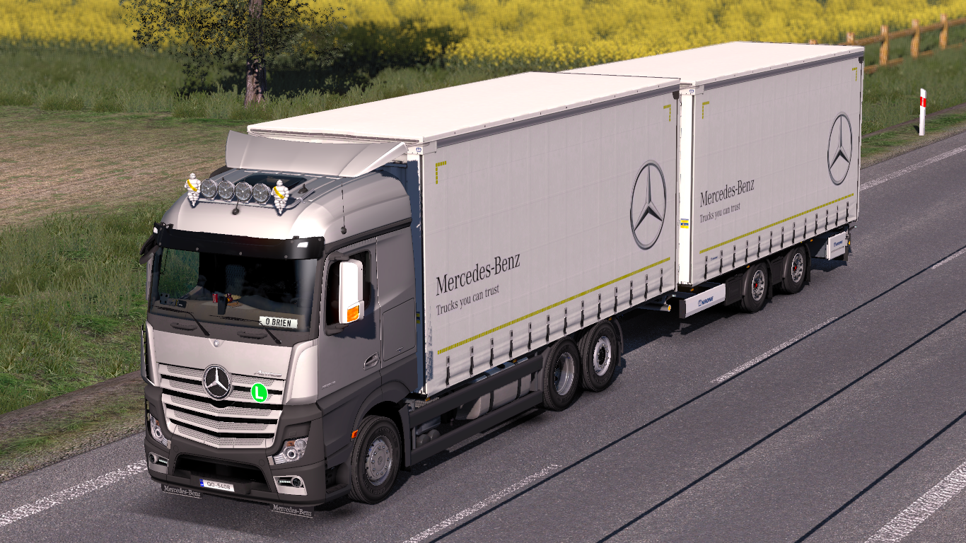 Mercedes Actros MP4 Rigid Chassis Mod 1.2 - Euro Truck Simulator 2 Mod ...