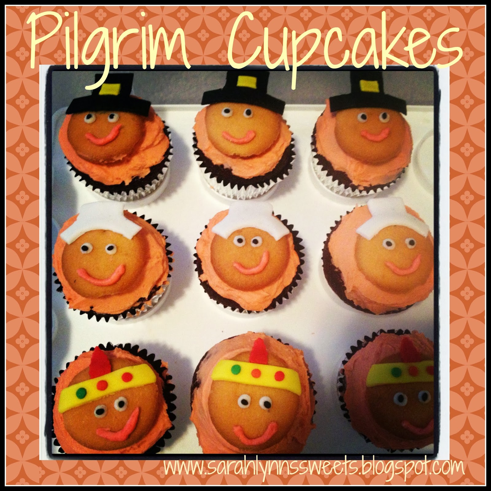 Ideas for Thanksgiving: Pilgrim and Native American Cupcakes