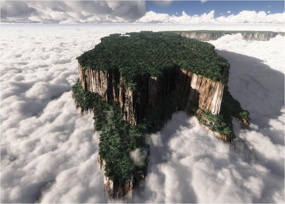 Curiosidades del Mundo: El increíble Monte Roraima (Venezuela, Brasil y ...