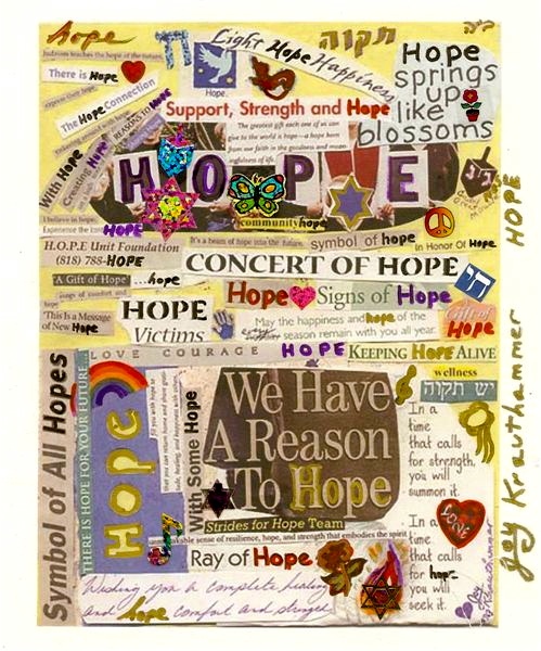 MARCEL, z'l: HOPE collage for Marcel