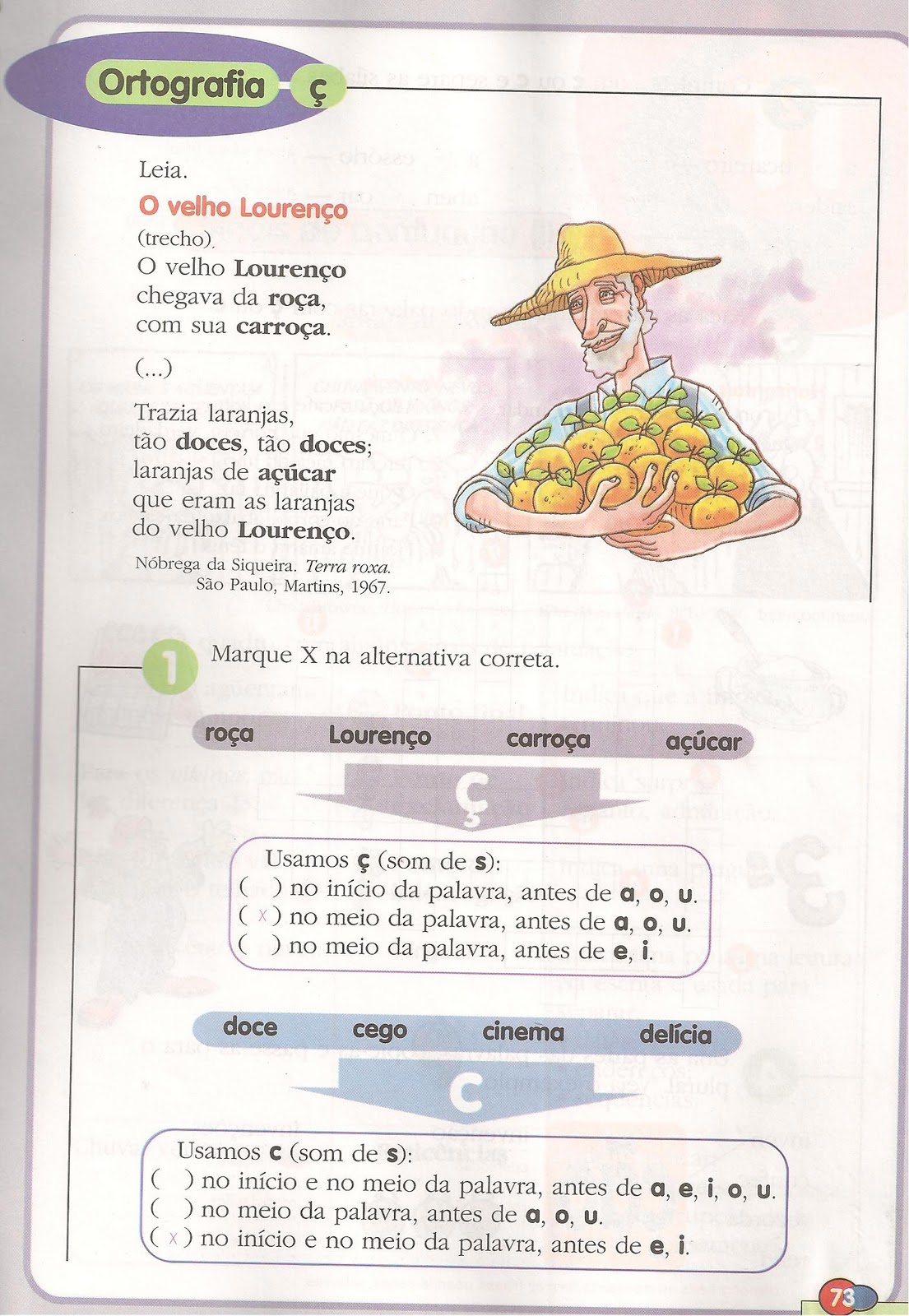 Educação em ação: cedilha