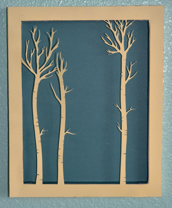 LD Solutions: Birch Tree Shadow Box