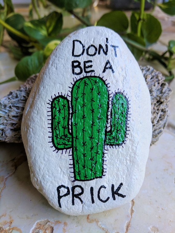 50+ painted rocks that look like succulents & cacti - I Love Painted Rocks
