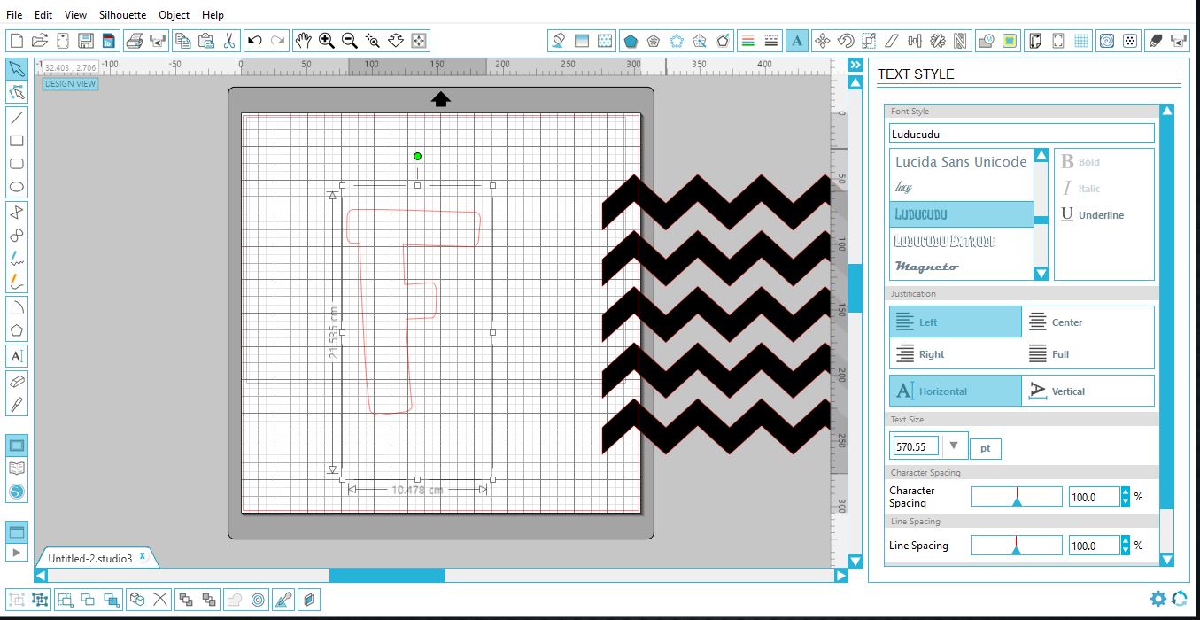 How to fill text with a cuttable pattern | Design Bundles