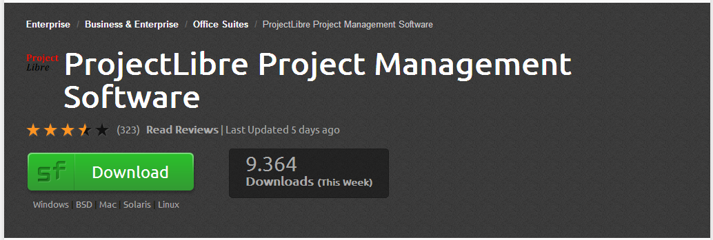 Canal ProjectLibre: Nova versão do ProjectLibre 1.5.6 disponível.