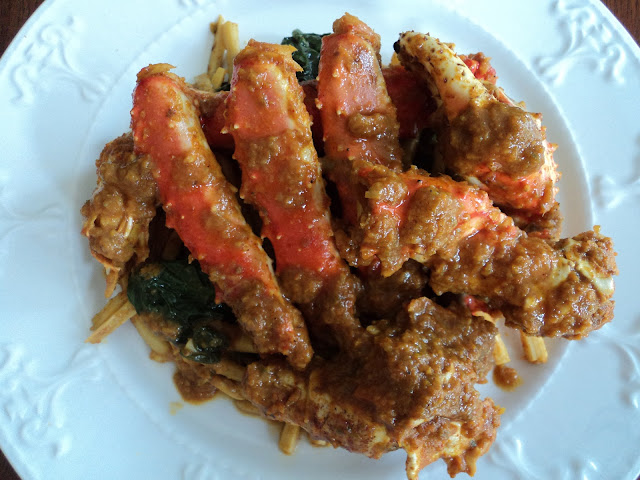 Filipino Food Aficionado: King Crab Clusters in Alavar Sauce