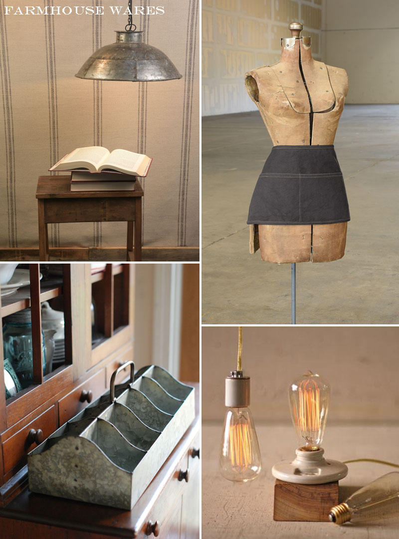 farmhouse musings: Rustic Workshop Decor