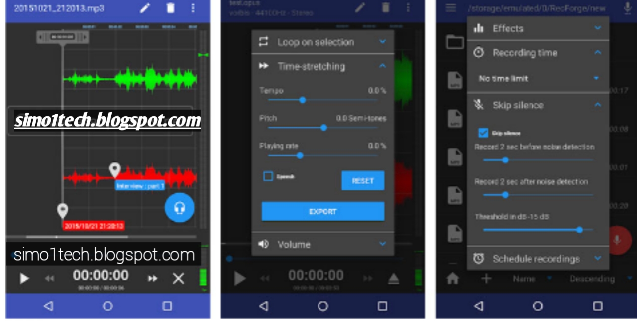 برنامج تسجيل الصوت بجودة عالية للاندرويد مع المؤثرات - نسخة مدفوعة ...