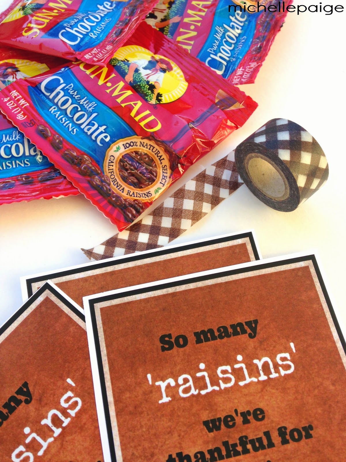 michelle paige blogs: So Many 'Raisins' We're Thankful For You!