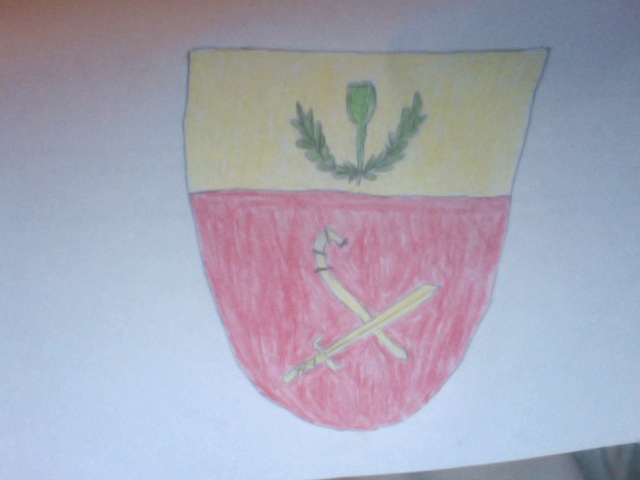 Out here in Pinon: Maynard Family Crest