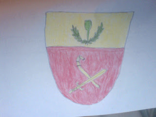 Out here in Pinon: Maynard Family Crest